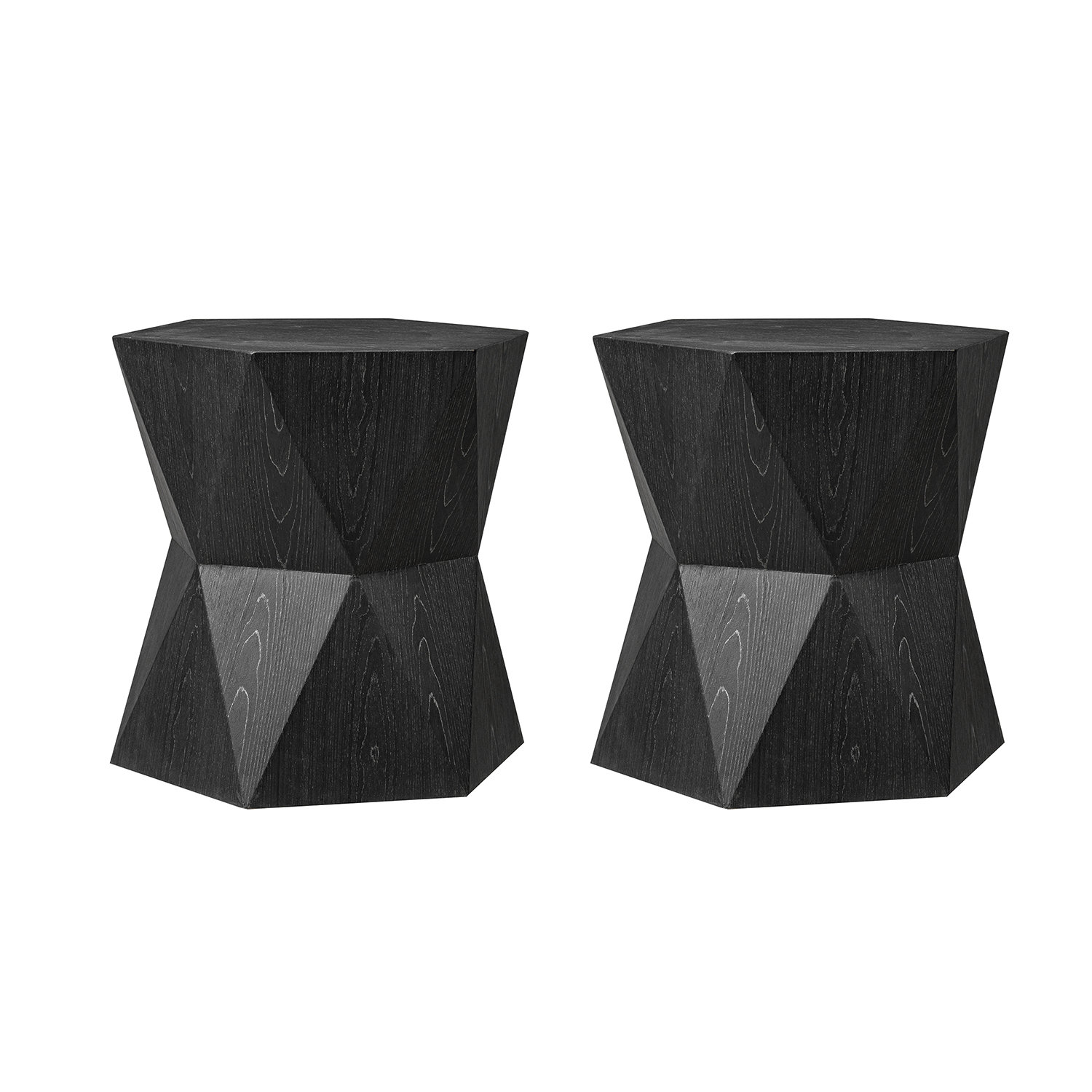Canora Grey Ingram Messapian Modern Octagonal End Table with Sculptural ...