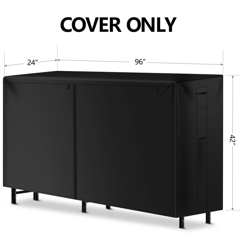 Amagabeli 8ft Firewood Log Rack Water Resistant Outdoor Heavy Duty ...