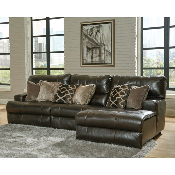 Catnapper Como 3 - Piece Upholstered Power Reclining Sectional ...