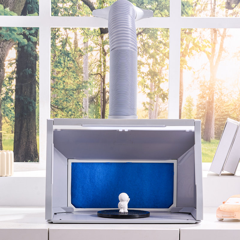 VEVOR Airbrush Spray Booth Dual-Fans Portable Hobby Airbrush Paint ...