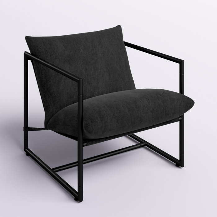 Trent Austin Design® Reagle Modern Metal Framed Sling Accent Chair ...