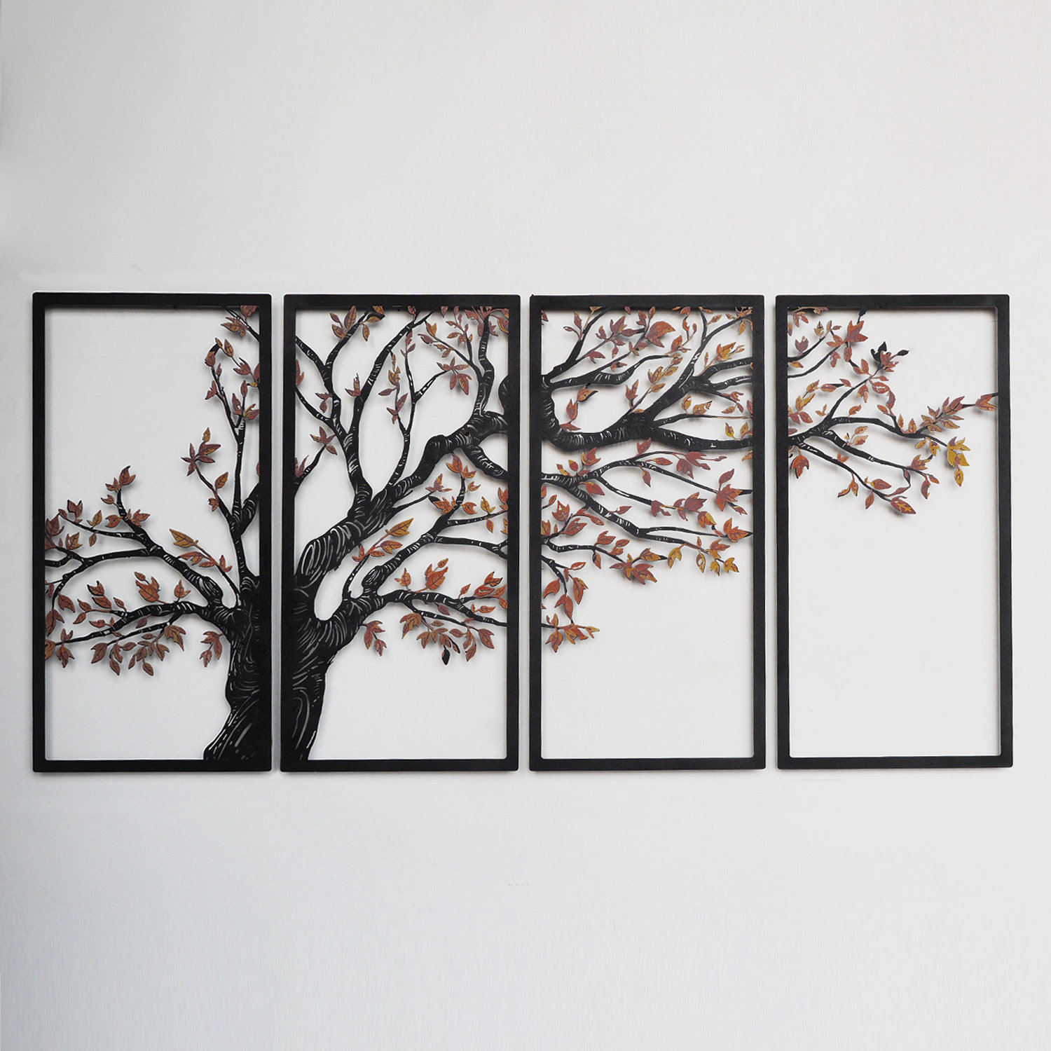 Lark Manor™ Seasons' Vibes Metal Wall Art Set 4 Piece - Tree of Life ...