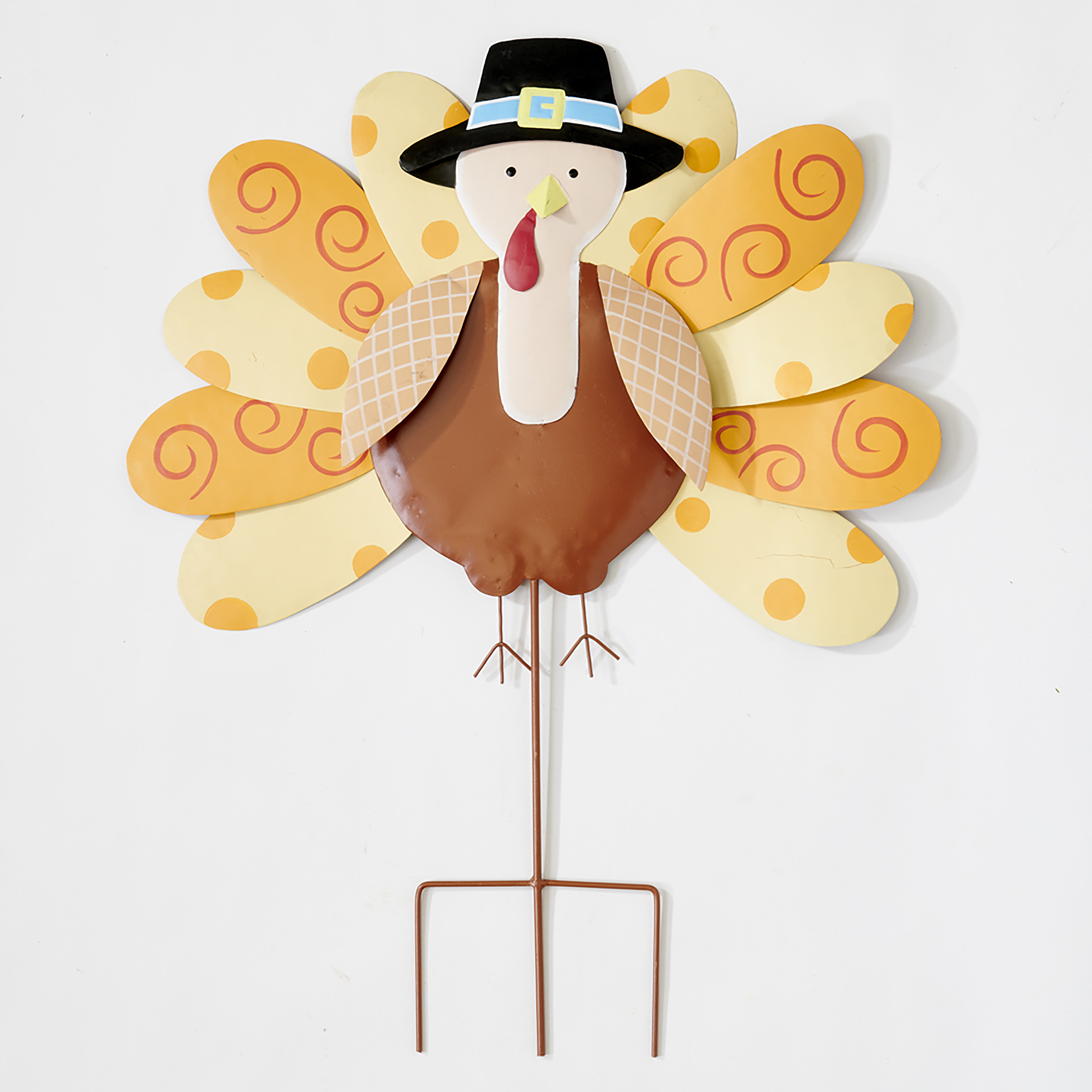 Ophelia & Co. 24" Metal Turkey Thanksgiving Outdoor Yard Stake | Wayfair
