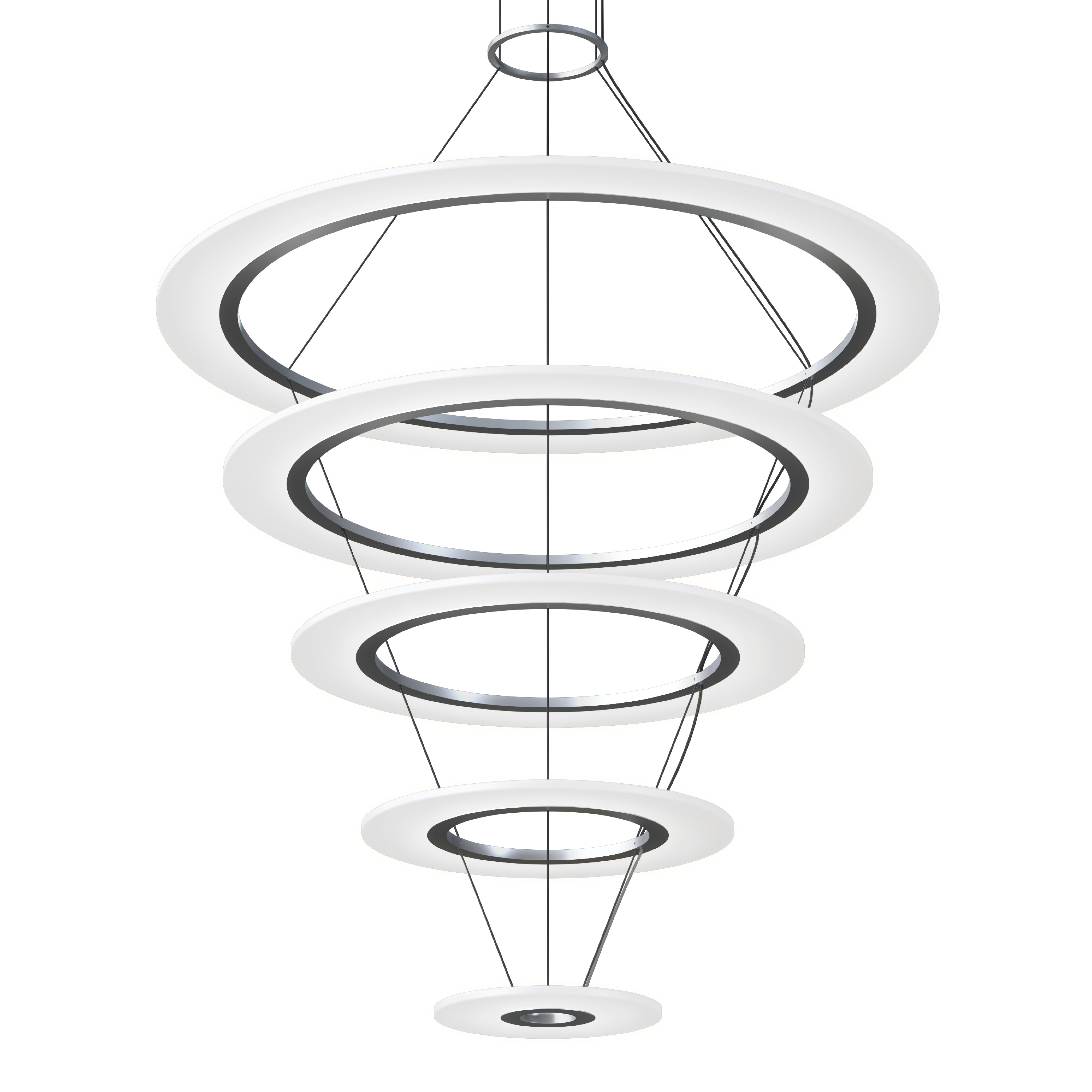 SONNEMAN Arctic Rings LED Ring Pendant W/ 120'' Cord | Wayfair