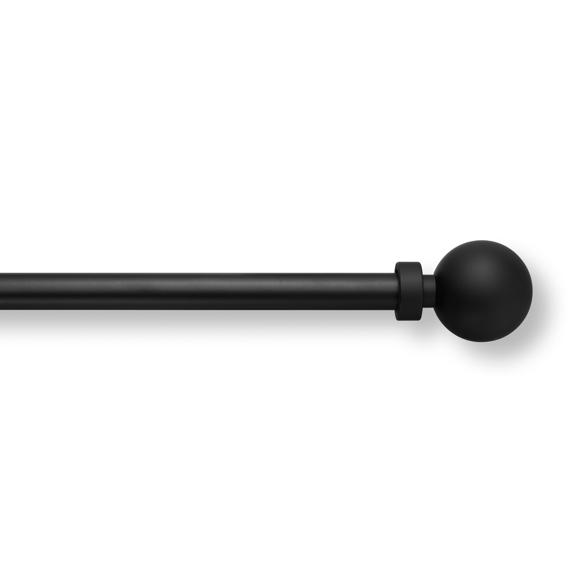 Mode Simplicity Collection Curtain Rod Set with Modern Ball Finials and ...