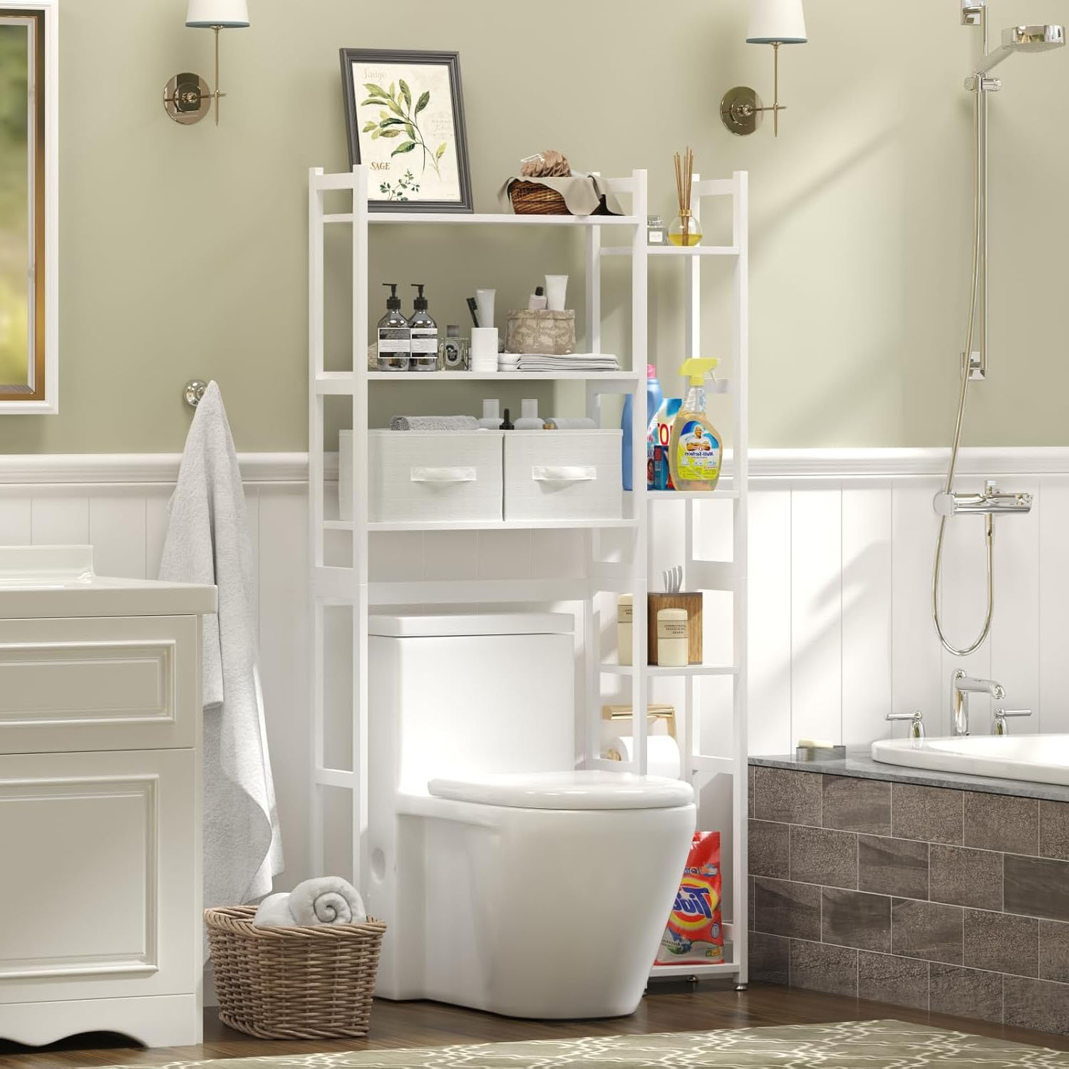 Rebrilliant Over The Toilet Storage | Wayfair