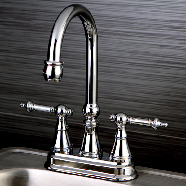Kingston Brass Templeton Two-Handle 2-Hole Deck Mount Bar Faucet | Wayfair