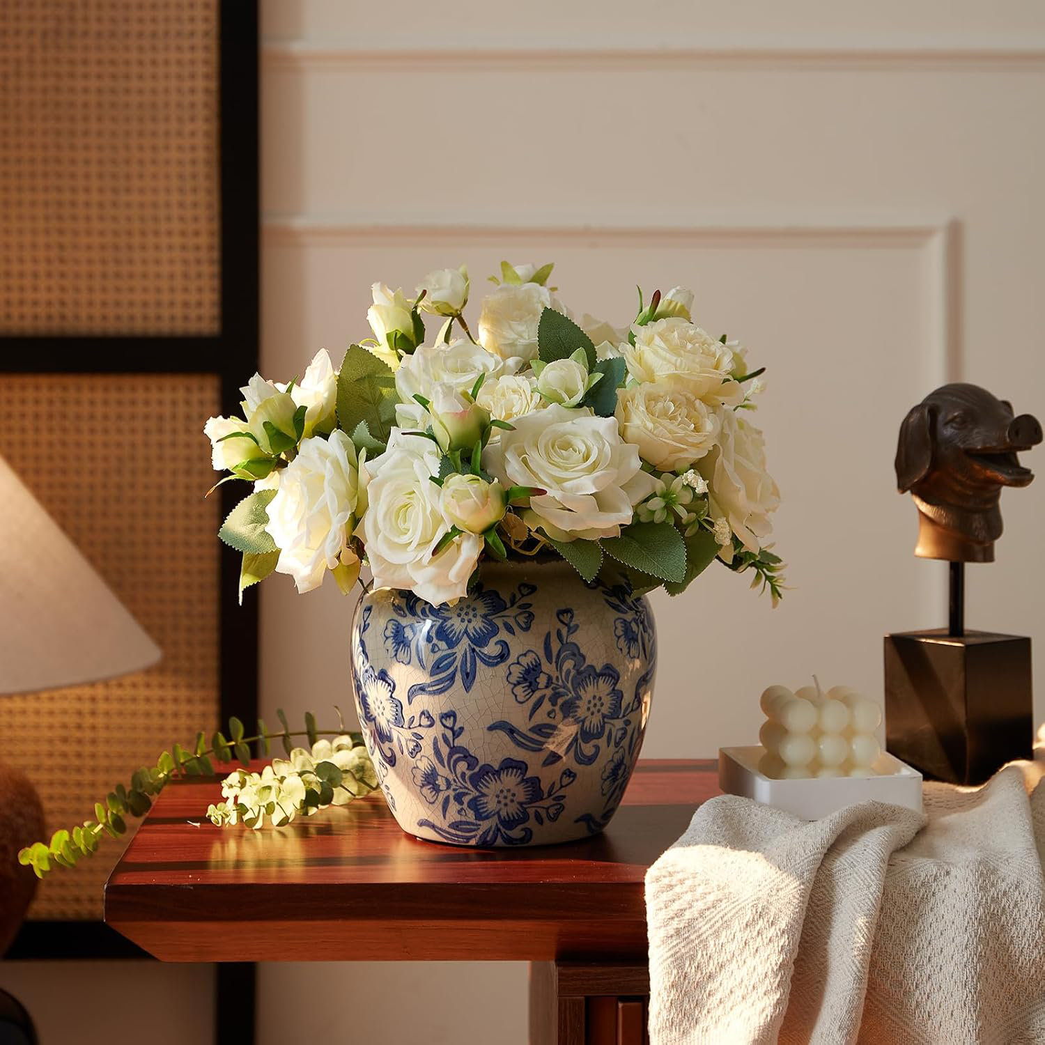 Lark Manor™ Farmhouse Ceramic vases for Home Decor | Wayfair