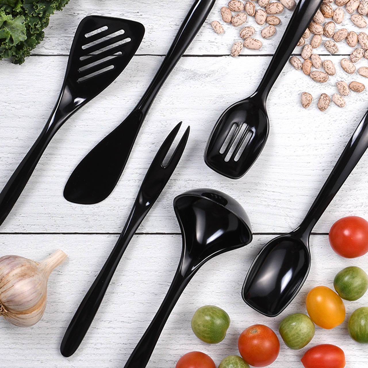 Hutzler 6-Piece Melamine Mini Utensil Set & Reviews | Wayfair