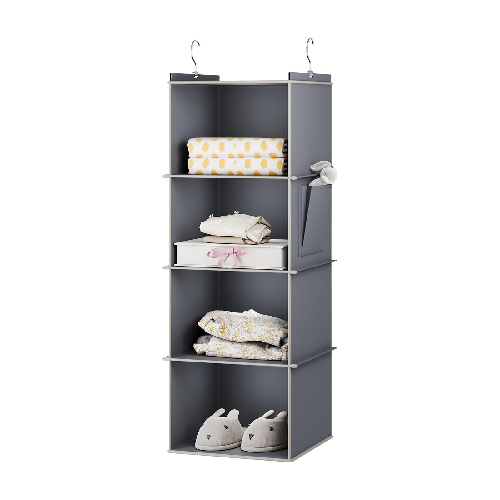 Hokku Designs 4-Layer Closet Hanging Storage Rack, Hanging Wardrobe ...