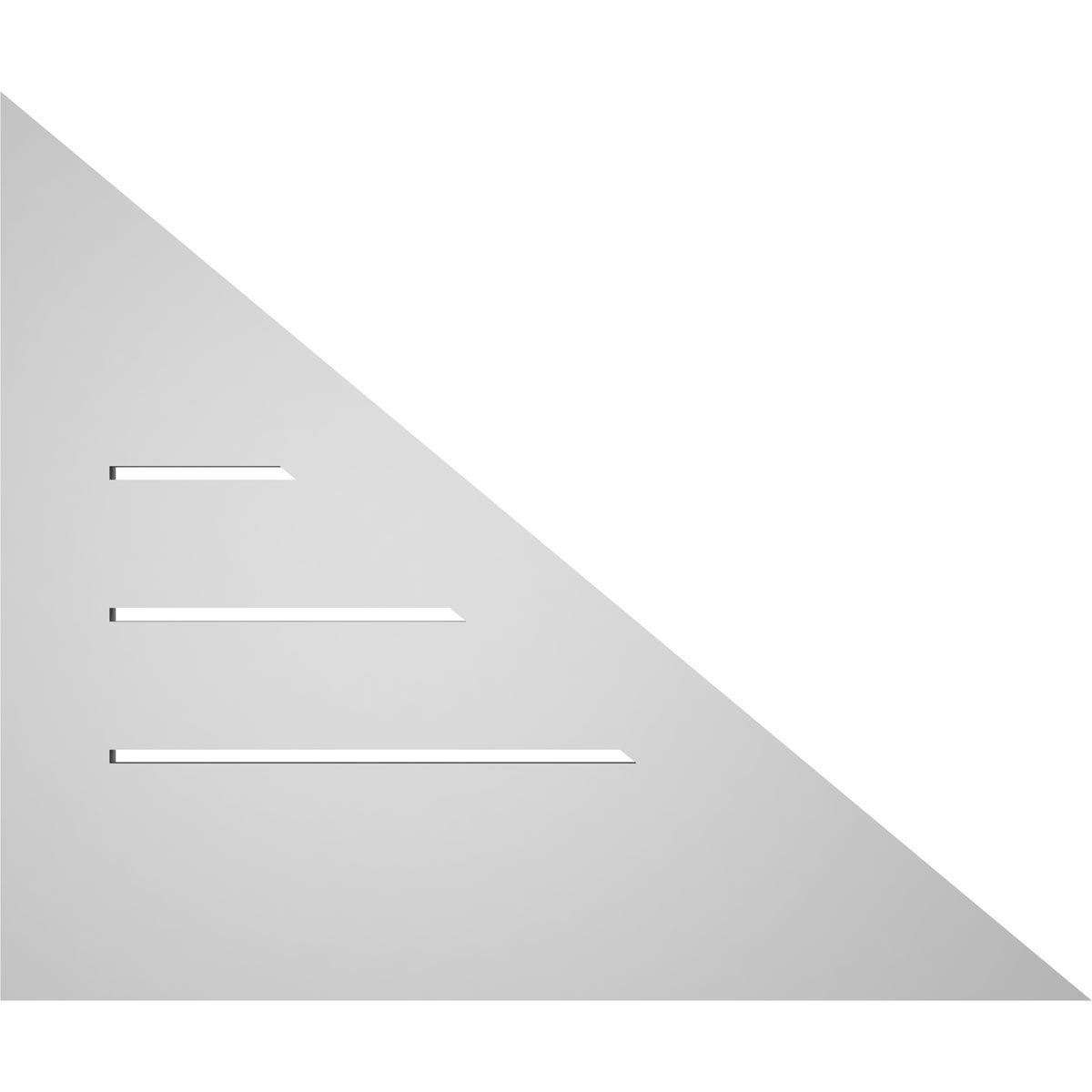 Ekena Millwork Triangle Left Side Surface Mount Urethane Functional ...