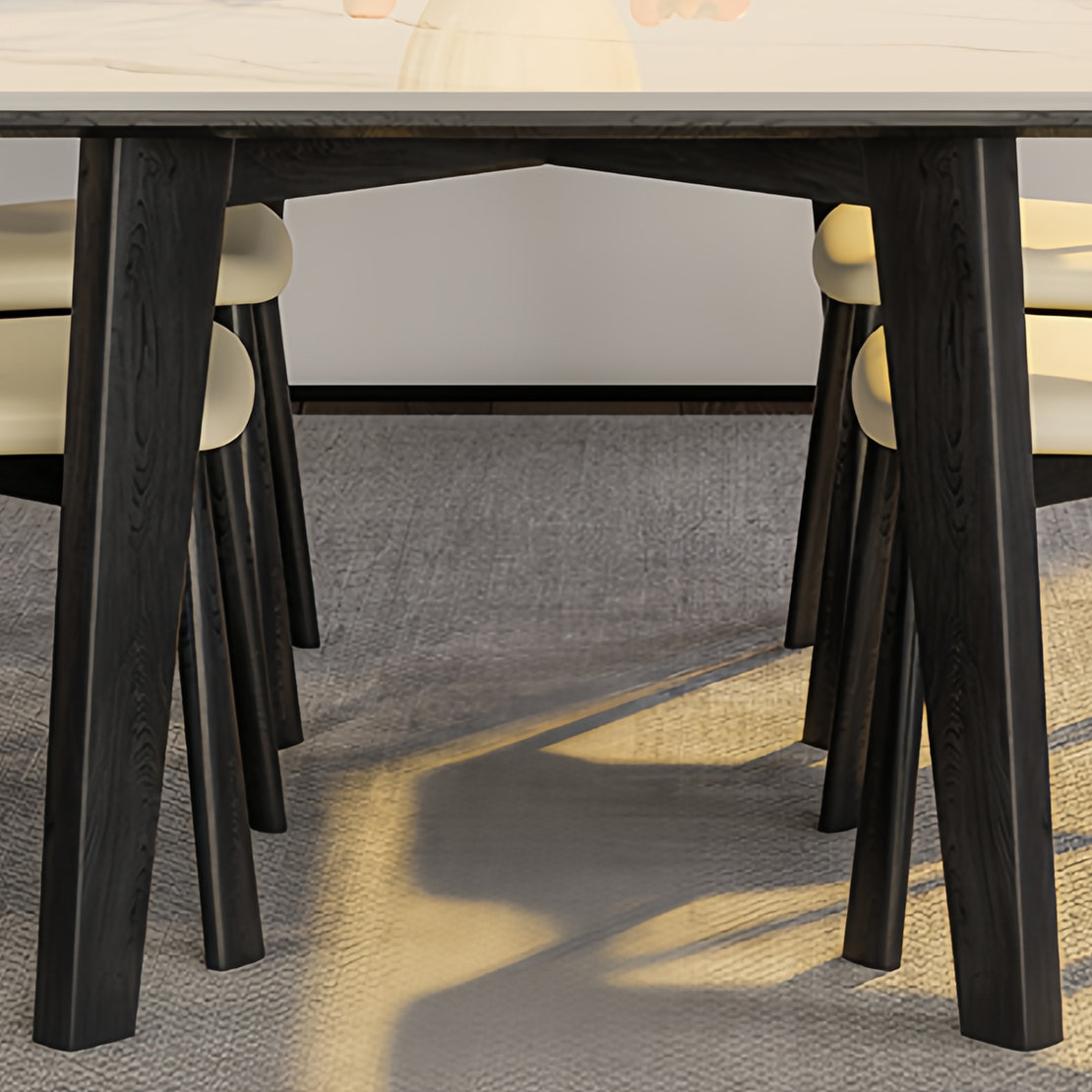 Graceful Nests Furnishings Modern high-class dining table and chair ...