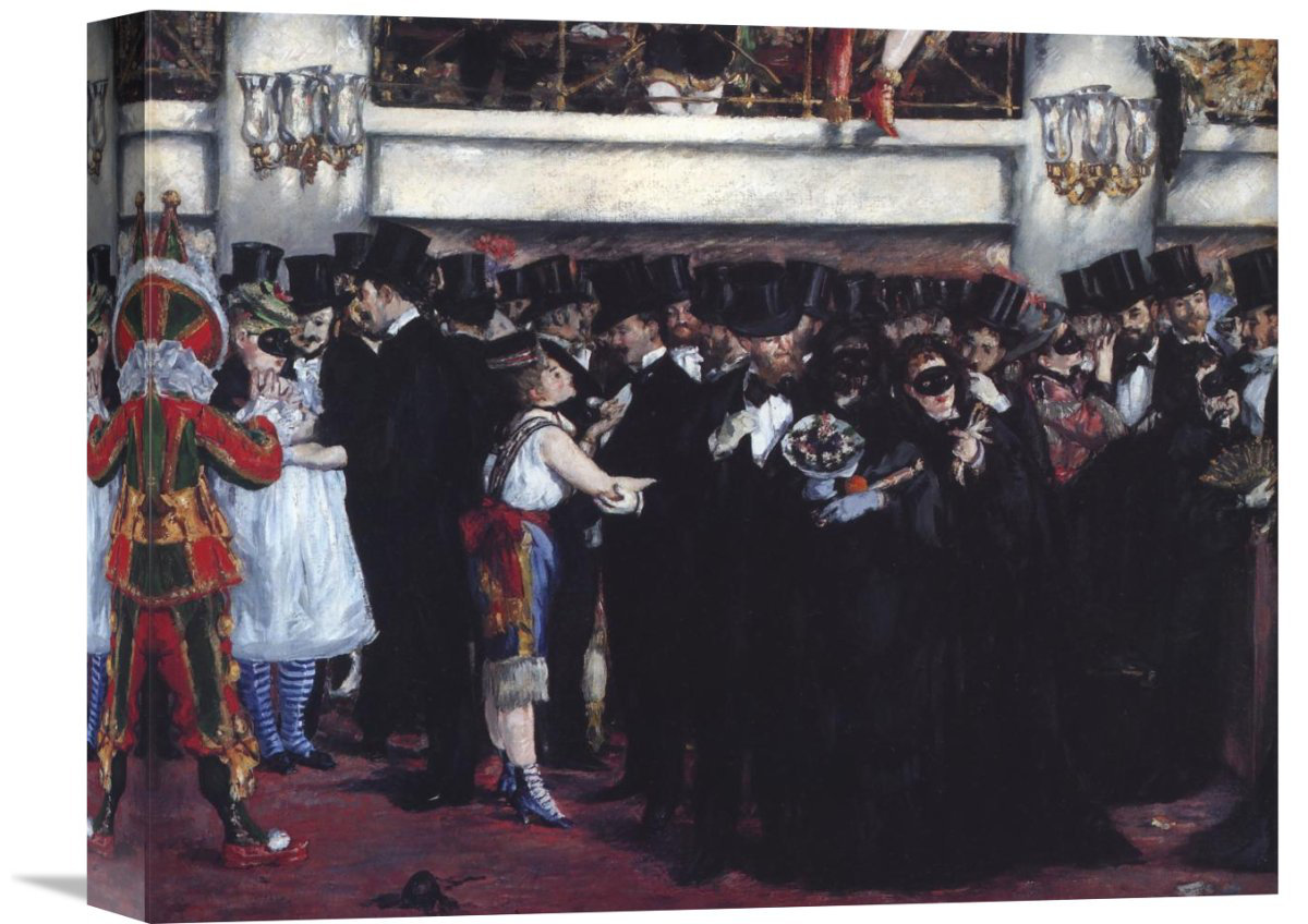 Vault W Artwork 'Masked Ball at Opera' by Edouard Manet Painting Print ...