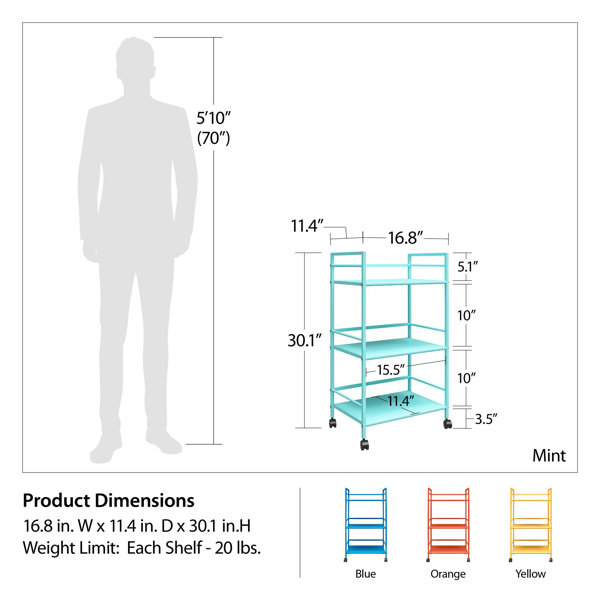 Novogratz Cache Metal Bar Cart & Reviews | Wayfair