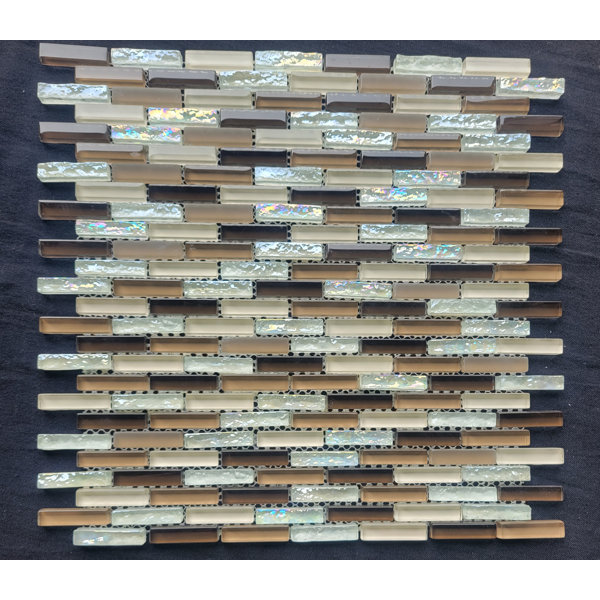 Mango Tile 0.5" x 1.5" Glass Mosaic Tile | Wayfair