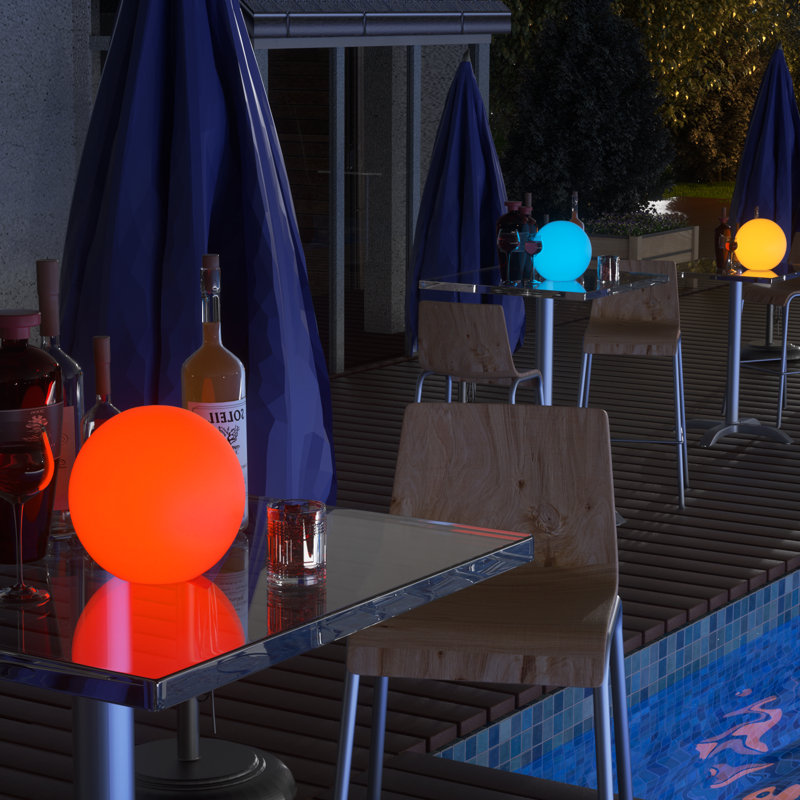 Bring Home Furniture Plug-In Integrated LED Color Changing Outdoor ...