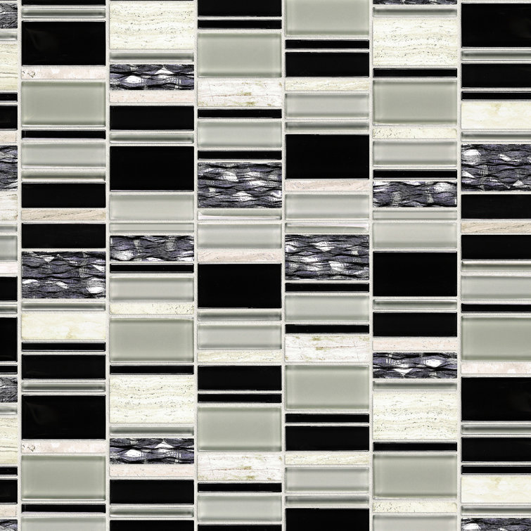 Supreme Tile Initial Sequence Random Mosaic Wall Tile & Reviews | Wayfair