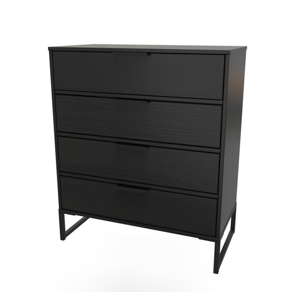 Brayden Studio Fully Assembled Aliscia 4 - Drawer Chest of Drawers ...