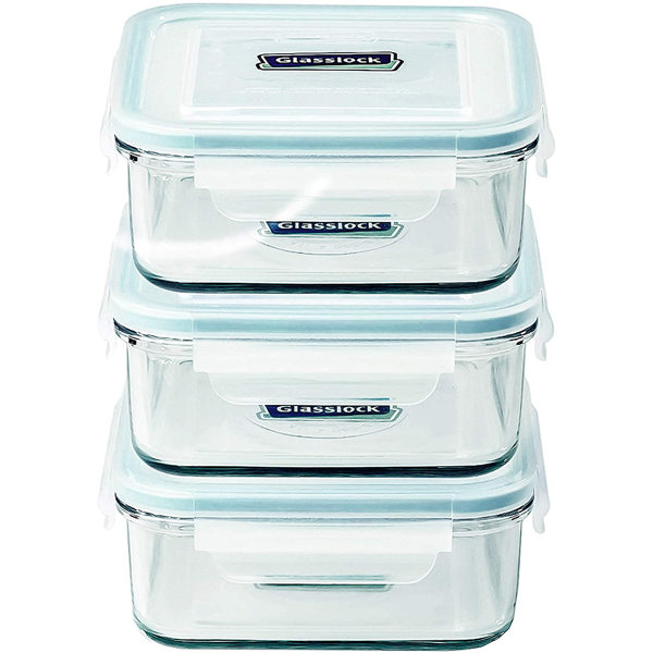 Glasslock Glass Food Storage - Set of 3 Containers and 3 Lids & Reviews ...