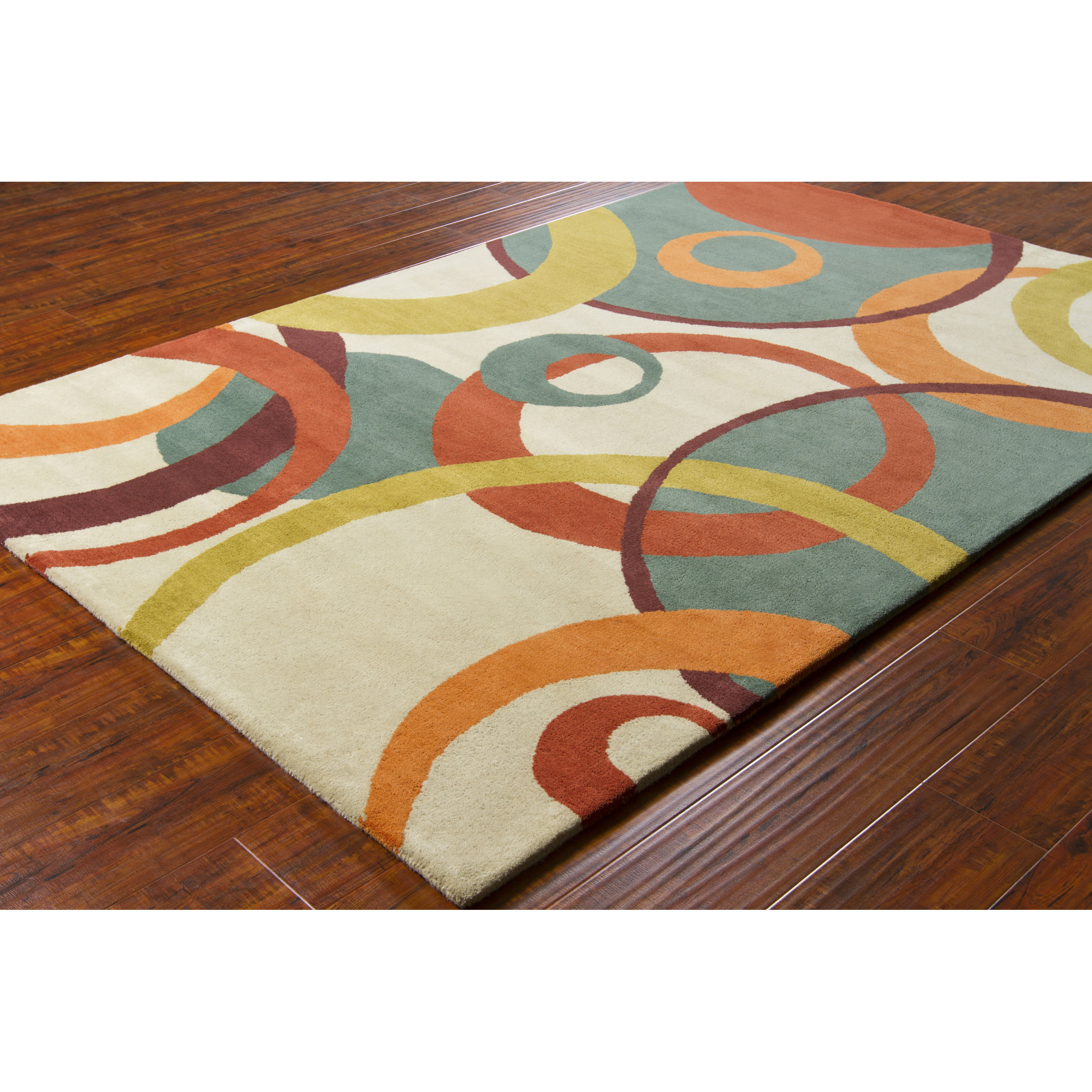 Brayden Studio® Oritz Authentic Hand-Tufted Handmade Multi-Color Mid ...