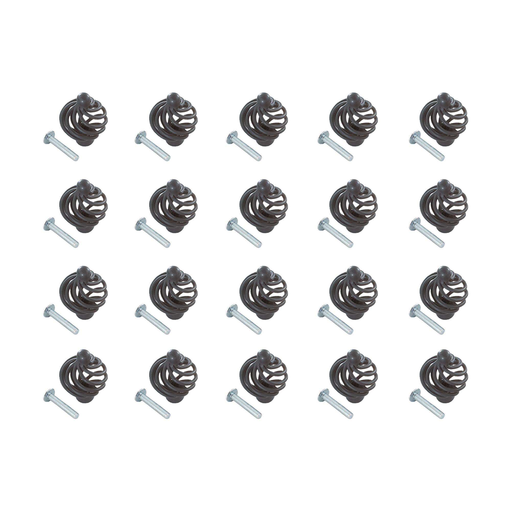 Outwater 20 Pack 1-3/8" Wide Cabinet Knobs Modern Zinc Alloy ...