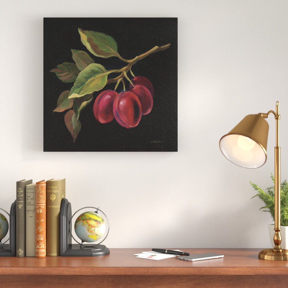 Alcott Hill® 'Prune no Words' Acrylic Painting Print on Canvas | Wayfair