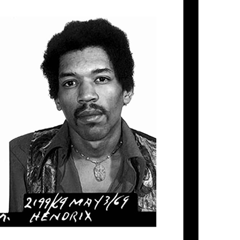 Venice Beach Collections Jimi Hendrix 1969 Mugshot Photos - 14X18 ...