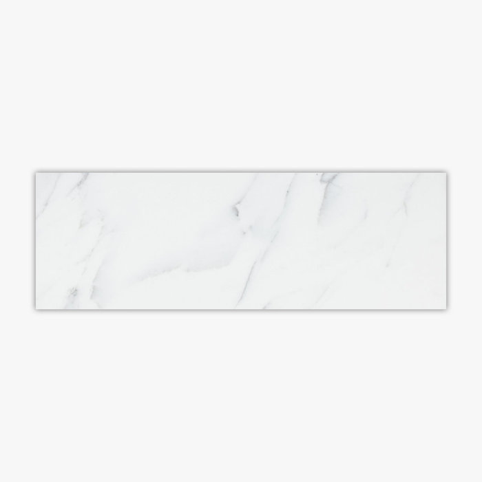 Calacatta Tile Statuary Honed 4" x 12" Marble Wall & Floor Tile | Wayfair