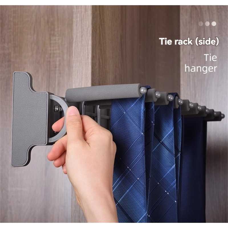 Thrones Designs Tiemaster Single-Row Side-Mounted Tie Rack | Wayfair