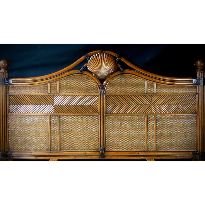 Bayou Breeze Merseles Rattan Headboard & Reviews | Wayfair