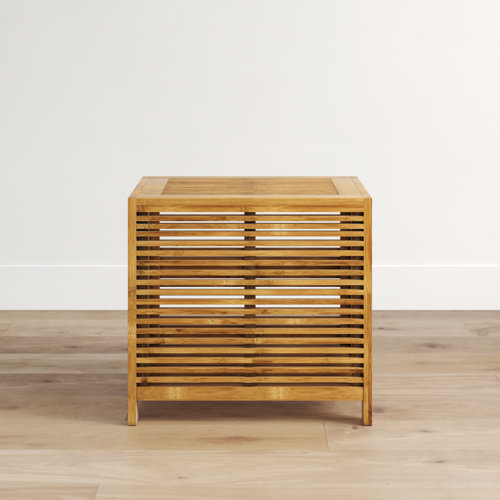 Dotted Line™ Ayden Solid Bamboo Wood Hamper & Reviews | Wayfair