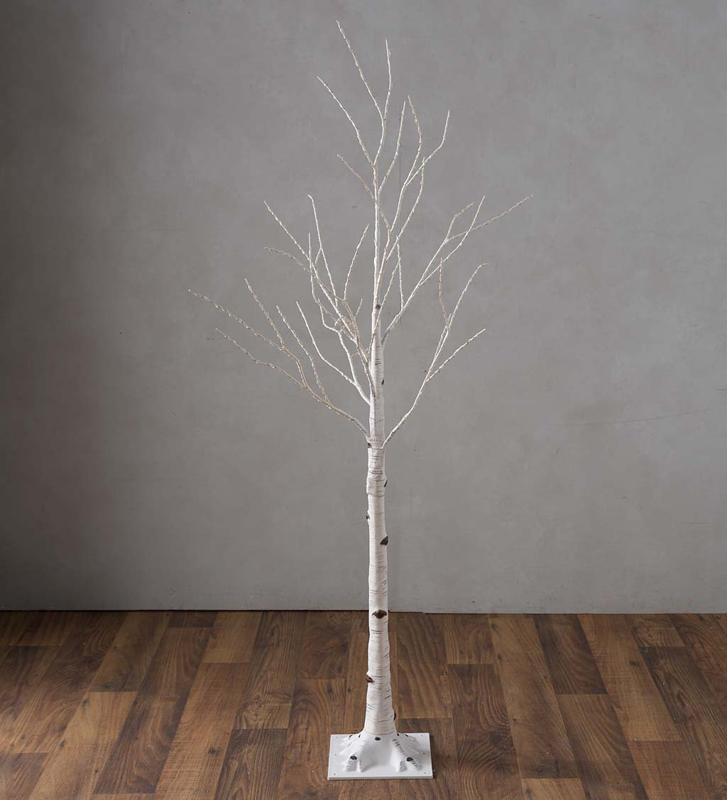 Evergreen Enterprises, Inc 5' Artificial Birch Tree with 400 Micro ...