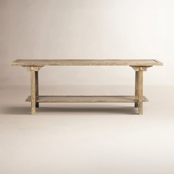 Birch Lane™ Frony Console Table-Distressed Light Oak | Birch Lane
