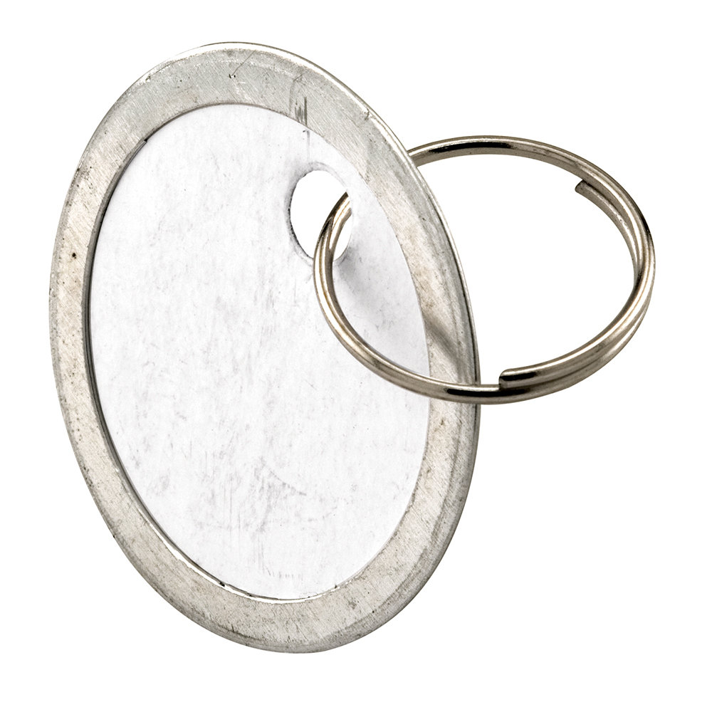 Prime-Line Paper Key ID Tags with Metal Borders and Key Wire Rings ...