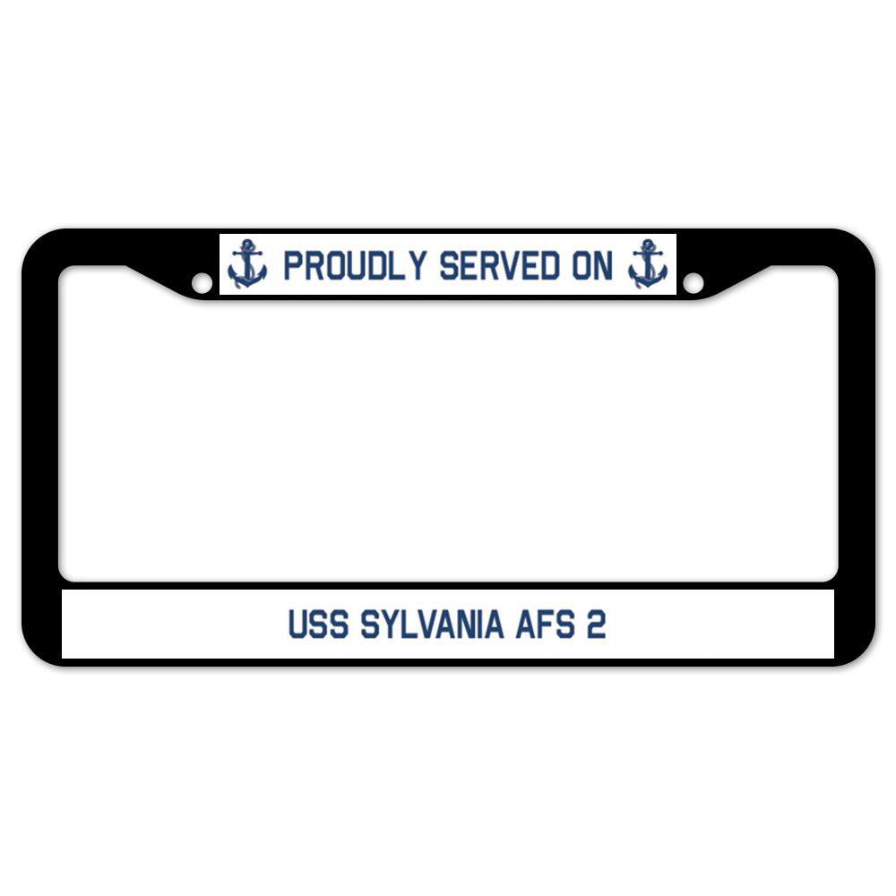 SignMission Proudly Served on USS SYLVANIA AFS 2 Plate Frame | Wayfair