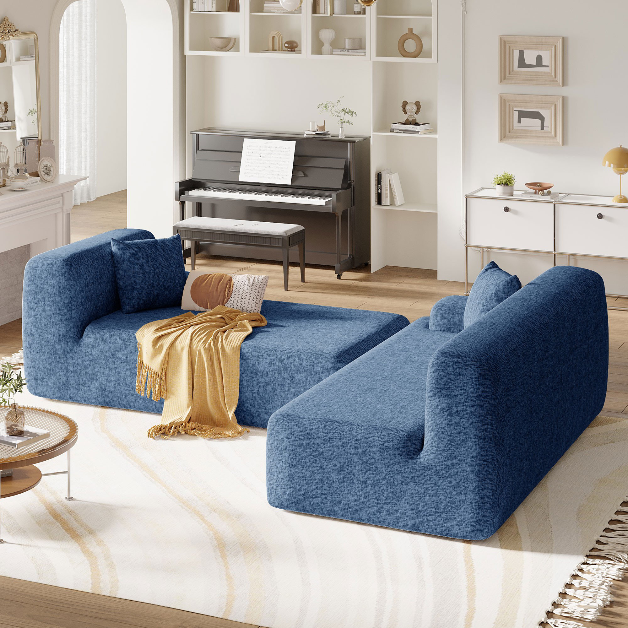 Ivy Bronx Modern Minimalist L-Shape Sectional Sofa - Wayfair Canada