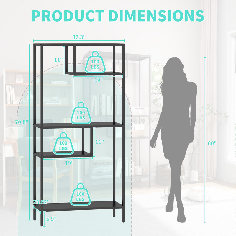 17 Stories Durable Steel Storage Shelving with Adjustable Feet and ...