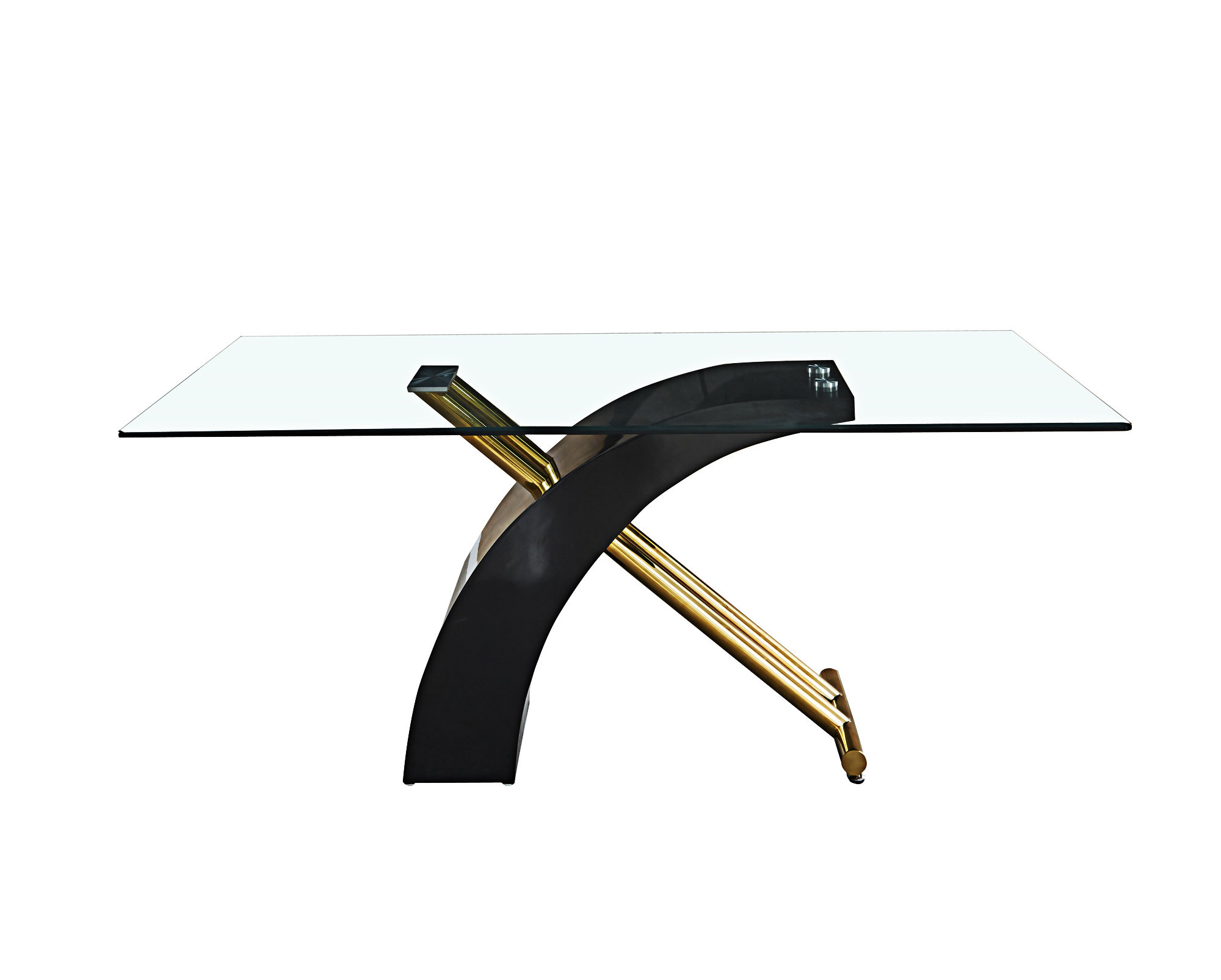 Mercer41 Rectangular Glass Top Dining Table (Only Tables, No Chairs ...