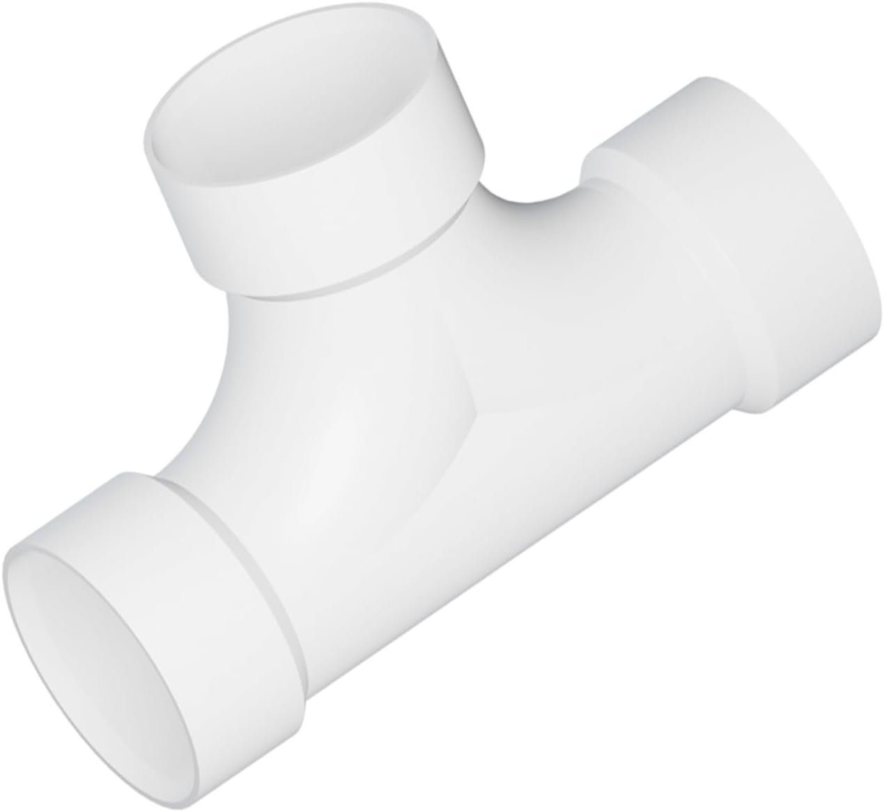 Supply Giant 4 in. PVC DWV 2-Way Cleanout H x H x H, White PVC Drain ...