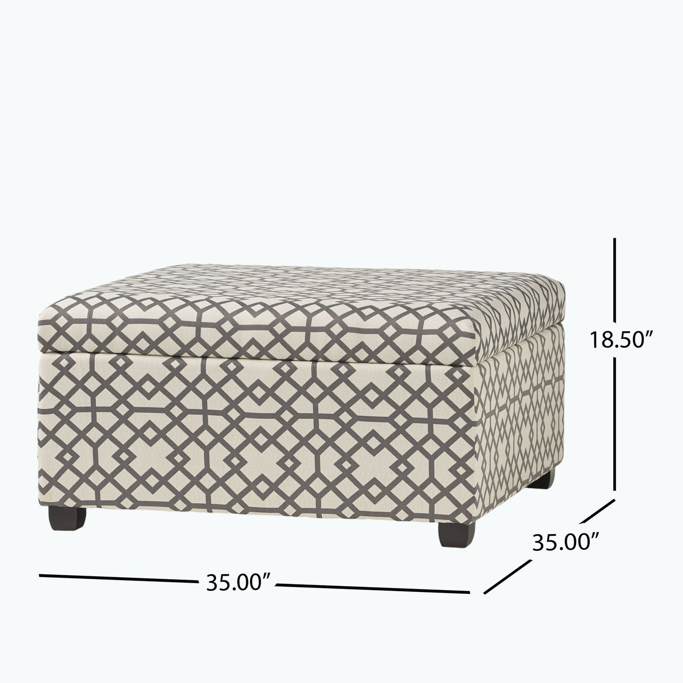 Ebern Designs Stas Storage Ottoman & Reviews | Wayfair