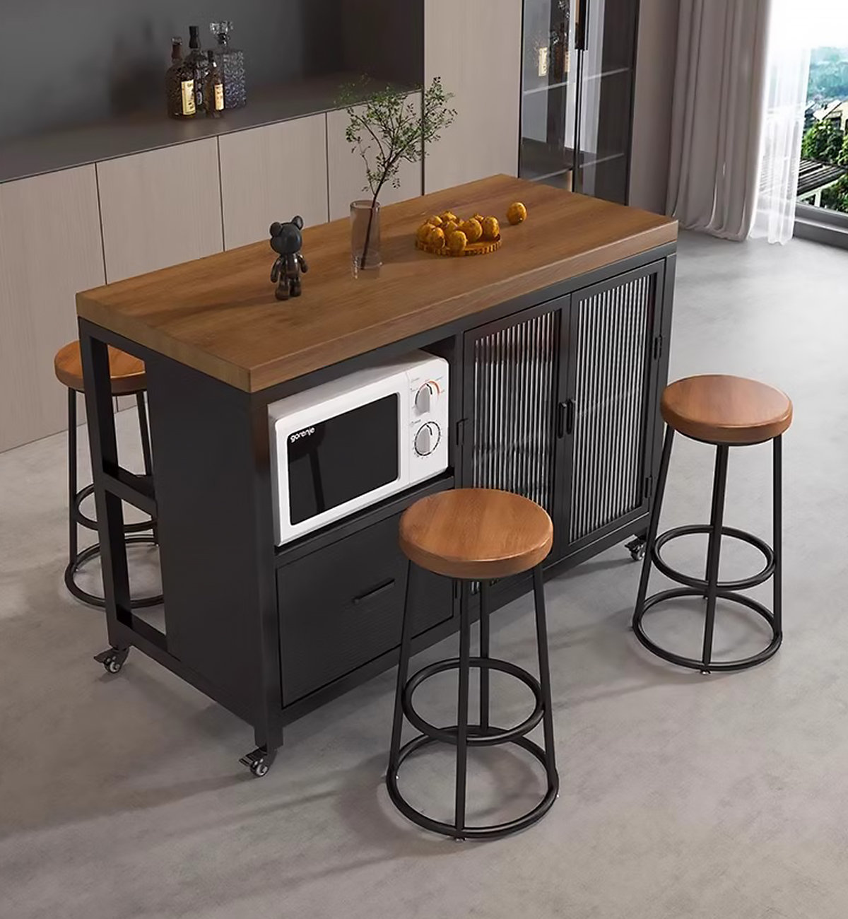 Ebern Designs Removable Open Kitchen Island - Wayfair Canada