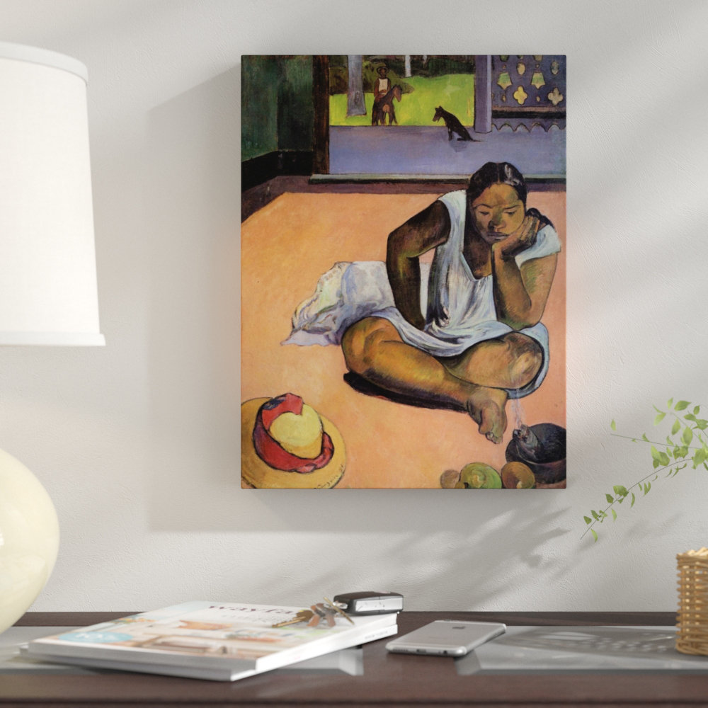 East Urban Home The Brooding Woman by Paul Gauguin - Wrapped Canvas ...