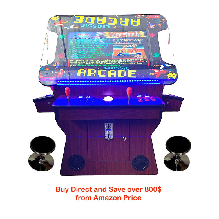 Ab Video Arcades Plug-in Full Size Arcade Machine | Wayfair