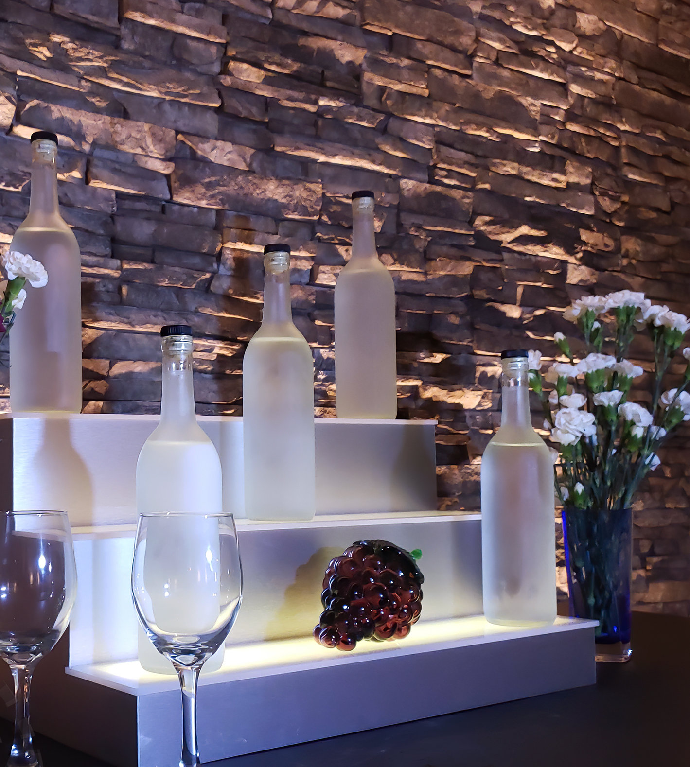 Wrought Studio™ Latife 3 Tier Display Bar | Wayfair