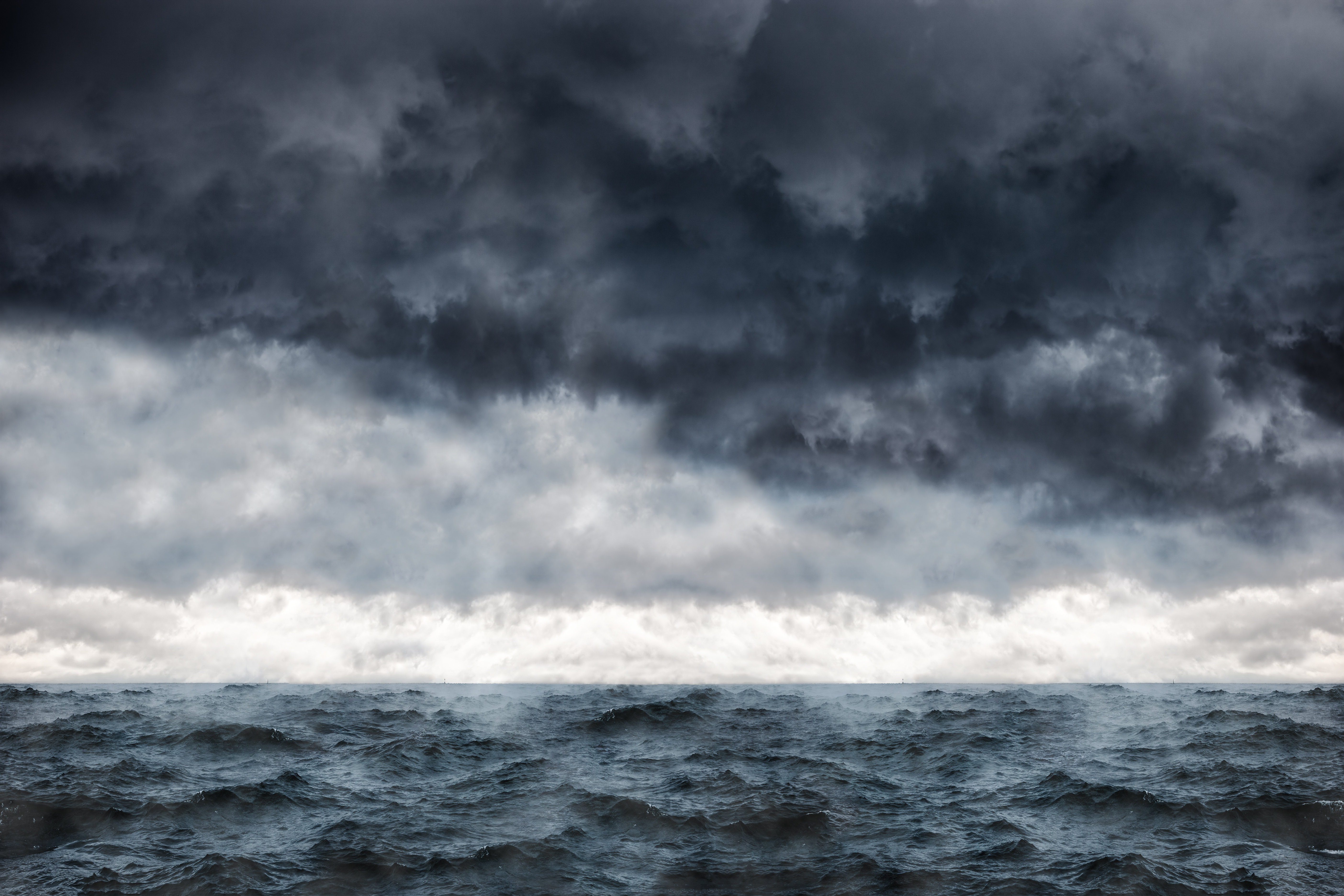 Highland Dunes Ocean in a Storm - Wrapped Canvas Photograph | Wayfair
