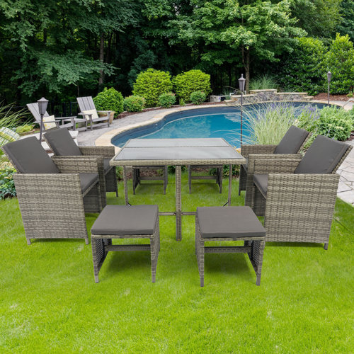 Gray Patio Dining Sets You'll Love | Wayfair