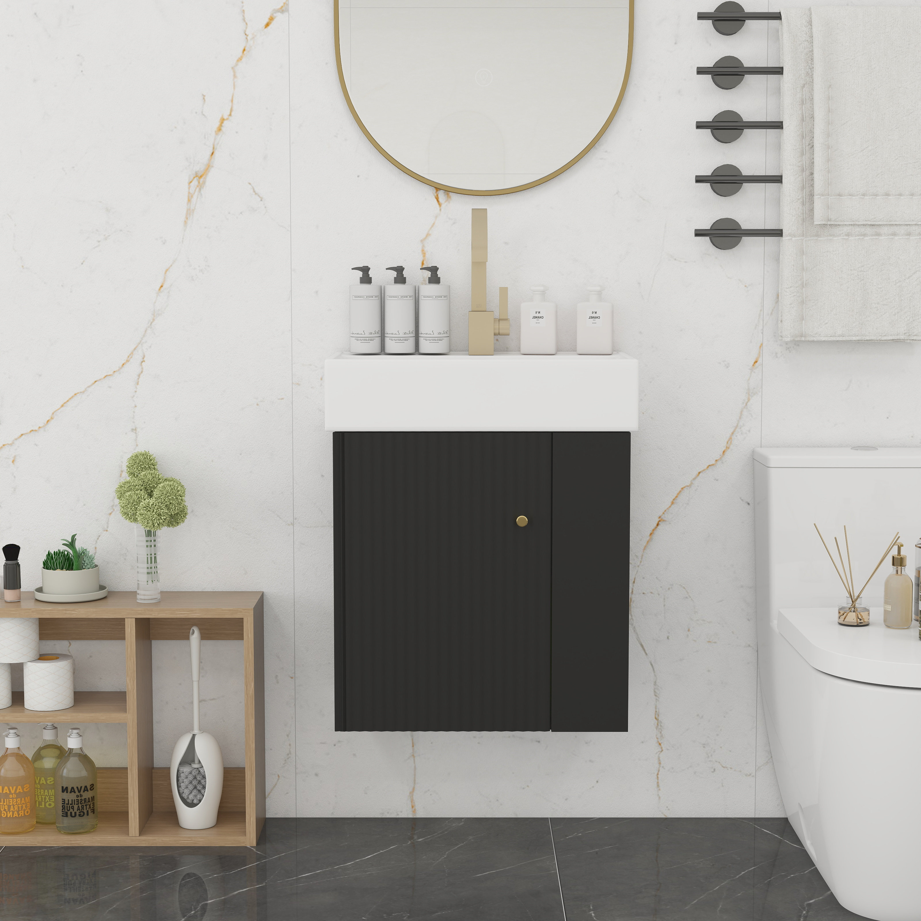 Ebern Designs Multifunctional Bathroom Vanity Sets | Wayfair