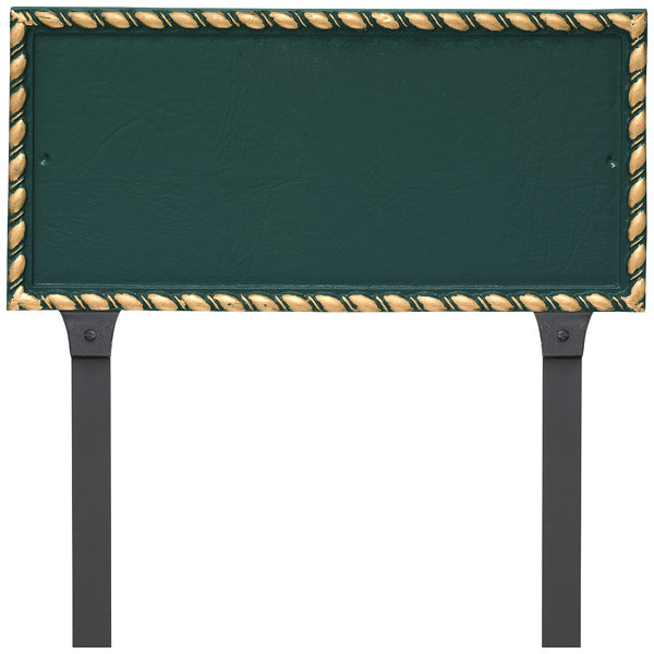 Montague Metal Products Franklin Rectangle Two Line Address Sign Plaque ...