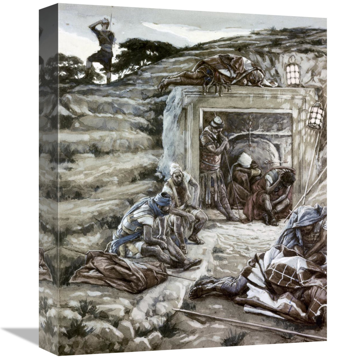 East Urban Home 'Roman Guards at The Tomb' Print on Canvas | Wayfair
