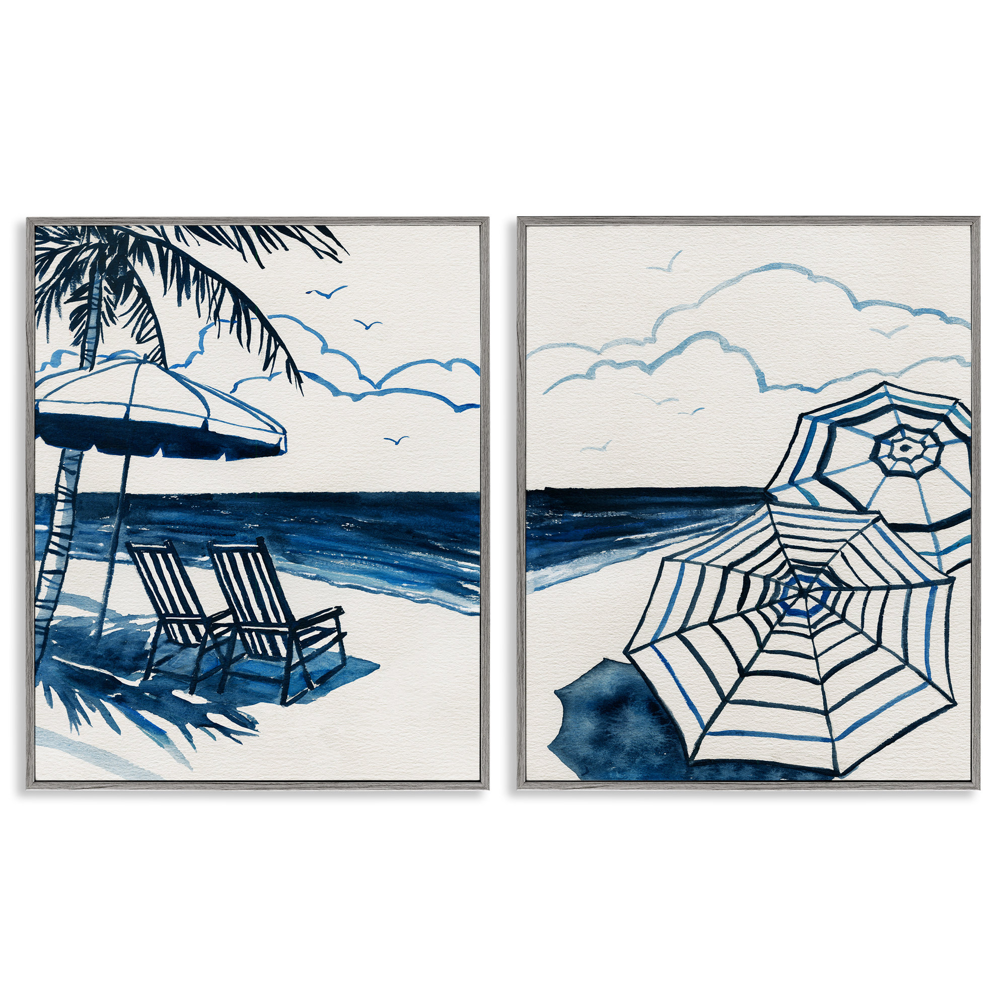 Bay Isle Home™ Tropical Ocean Views 2pc Framed Giclee Set, design by ...